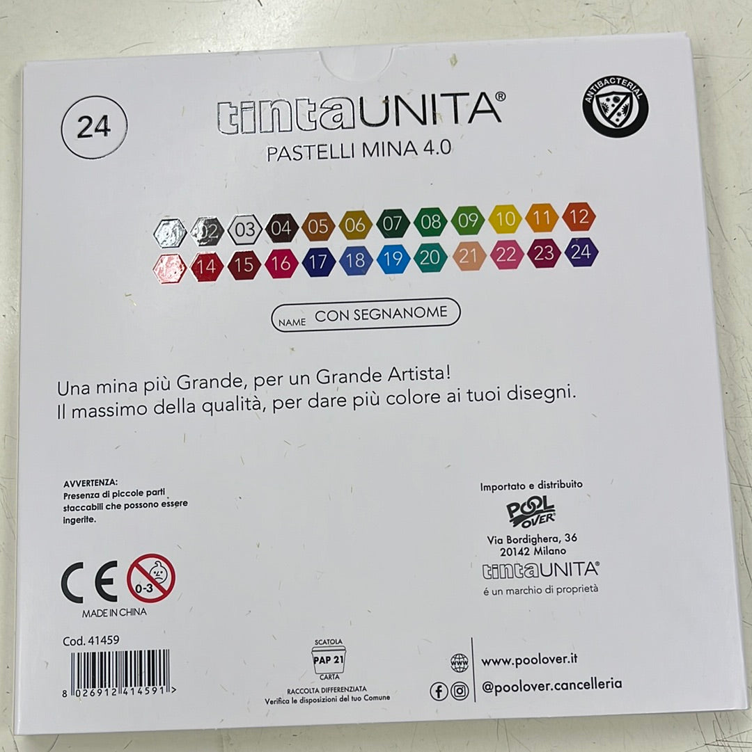 24 pastelli Tinta Unita
